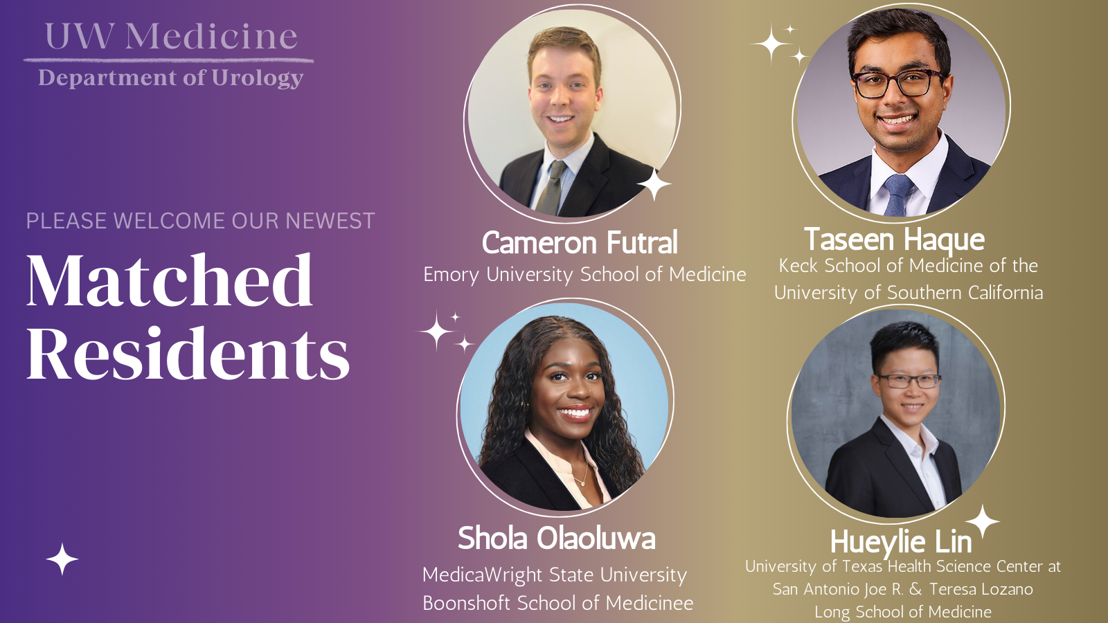 Welcoming our matched 2024 residents! | Department of Urology